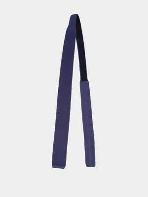 Brunello Cucinelli Denim Silk Knit Neck Tie