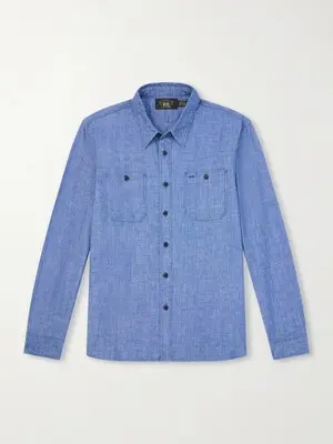 Ralph Lauren Cameron Cotton-chambray Shirt - Blue