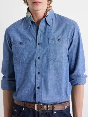 Ralph Lauren Cameron Cotton-chambray Shirt - Blue