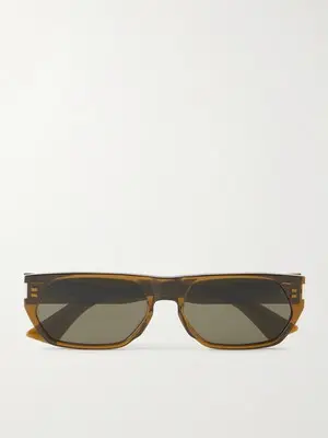 Saint Laurent Square-frame Acetate Sunglasses - Brown
