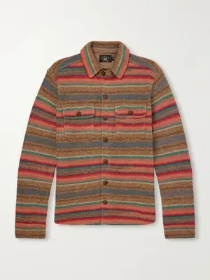 Ralph Lauren Matlock Striped Linen And Silk-blend Shirt