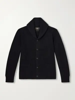 Ralph Lauren Shawl Collar Cashmere Cardigan - Black