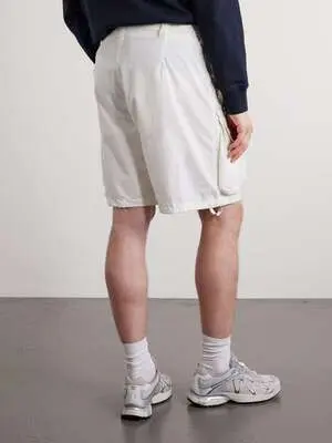 Stone Island Straight-leg Ripstop Cotton-blend Shorts