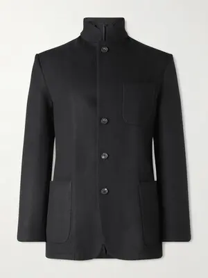 SAMAN AMEL Nehru Wool Jacket