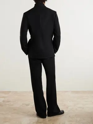 SAMAN AMEL Nehru Wool Jacket