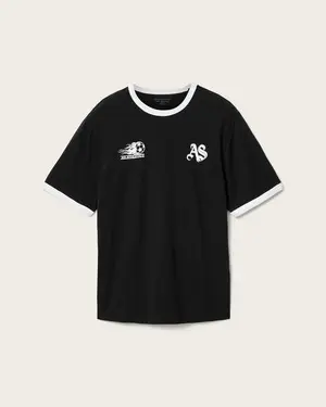 ALLSAINTS Allemagne Short Sleeve Crew Neck T-shirt - Black