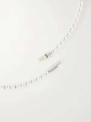 Le Gramme 53g Beaded Sterling Necklace
