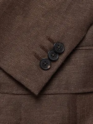 Husbands Wool And Linen-blend Twill Suit Jacket