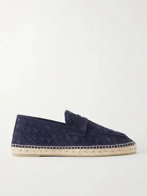 CastaÑer Nilo Woven Suede Espadrilles - Blue