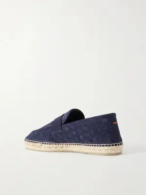 CastaÑer Nilo Woven Suede Espadrilles - Blue