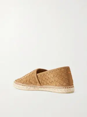 CastaÑer Porto Woven Suede Espadrilles - Brown