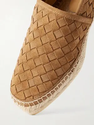 CastaÑer Porto Woven Suede Espadrilles - Brown