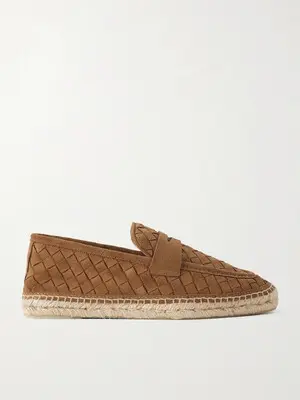 CastaÑer Nilo Woven Suede Espadrilles - Brown