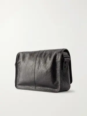 Balenciaga Le City Flap Small Arena Textured-leather Messenger Bag