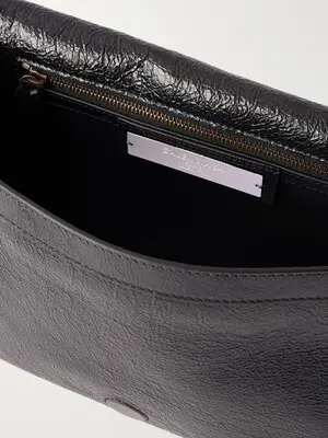 Balenciaga Le City Flap Small Arena Textured-leather Messenger Bag