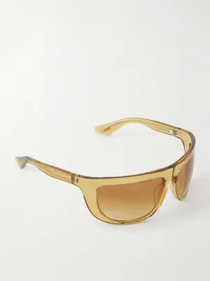 Oliver Spencer Khaite 1974c D-frame Acetate Sunglasses - Brown