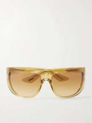 Oliver Spencer Oliver Peoples Khaite 1974c D-frame Acetate Sunglasses Camel