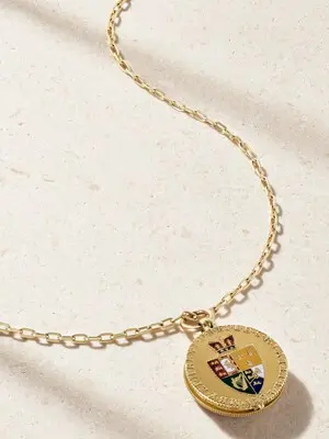 STEPHANIE WINDSOR 23-karat And Agate Locket Necklace