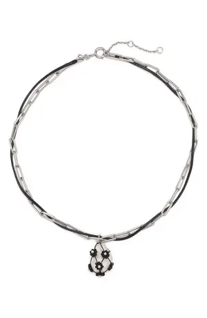 Tory Burch Curiosity Freshwater Pearl Pendant Necklace