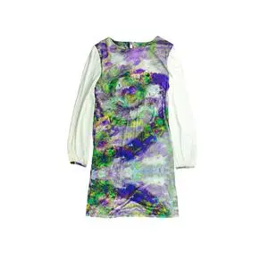 TRAMP IN DISGUISE Printed Tammy Silk Jersey Dress