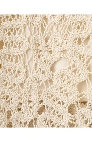 Mango Chunky Stitch Cotton-blend Skirt