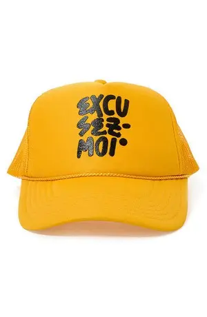 Clare V. Excusez Moi Trucker Hat - Marigold
