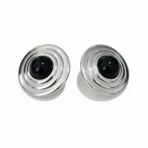 LATELITA Como Large Round Stud Earrings