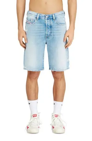 DIESEL® Regular-short Distressed Shorts - Denim