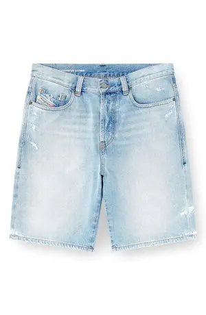 DIESEL® Regular-short Distressed Shorts - Denim