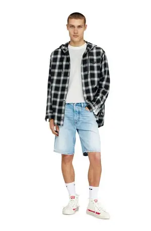 DIESEL® Regular-short Distressed Shorts - Denim