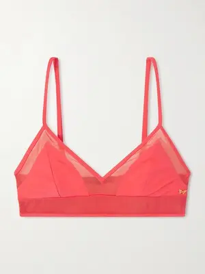 Kiki De Montparnasse Peep Show Triangle Bikini Top - Orange