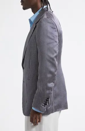 TOM FORD Stripe Fluid Silk Faille Jacket
