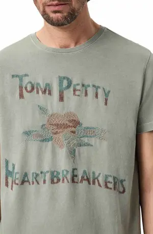 John Varvatos Tom Petty Organic Cotton Embroidered T-shirt