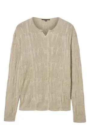 John Varvatos Vinny Broken Pattern Henley