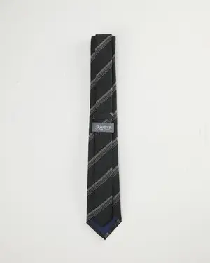 KNOTTERY & CO Triple-striped Silk Jacquard Tie