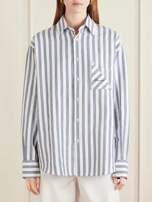 Jacquemus La Chemise Voilier Striped Cotton-poplin Shirt