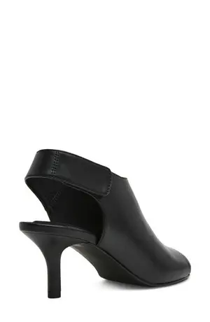 Anne Klein Ankle Strap Sandal - Black Smooth