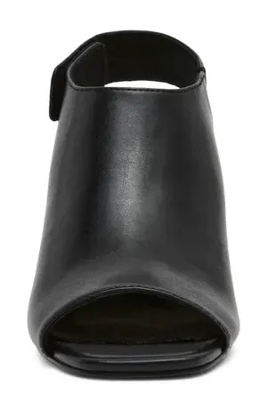 Anne Klein Ankle Strap Sandal - Black Smooth