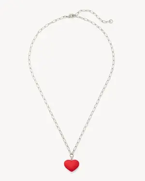 MACHETE Mini Heart Pendant Necklace - Ruby