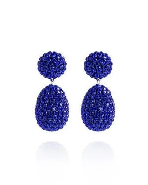SAULE LABEL Clio Dangle Earrings - Midnight Blue