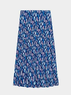 KETTLEWELL High Waisted Printed Maxi Skirt - Spring Dash