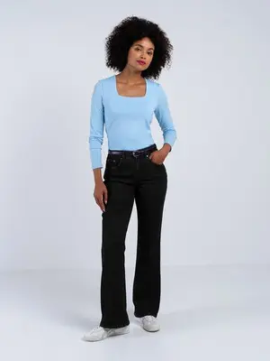 KETTLEWELL Darla Comfort Bootcut Jeans - Black