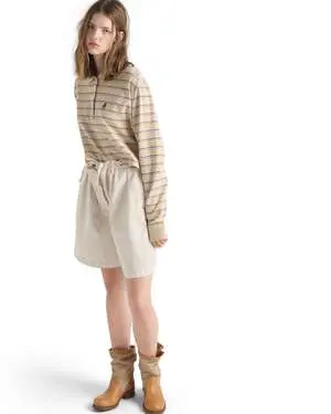 Prada Gabardine Bermuda Shorts - Natural