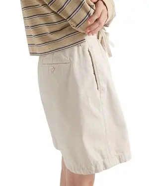 Prada Gabardine Bermuda Shorts - Natural
