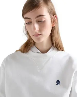 Prada Crew-neck Cotton Sweatshirt