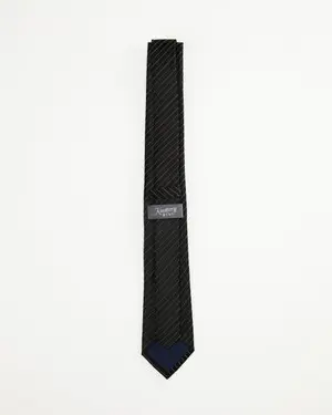 KNOTTERY & CO Pinstriped Silk Jacquard Neck Tie