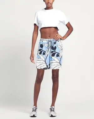 TWINSET Poplin Floral-print Shorts - Blue