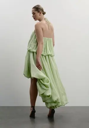 11 HONORE Bubble Halter Gown
