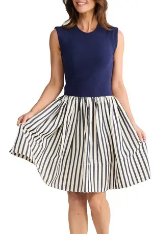 BRAVE+TRUE Daphne Sleeveless Fit & Flare Dress