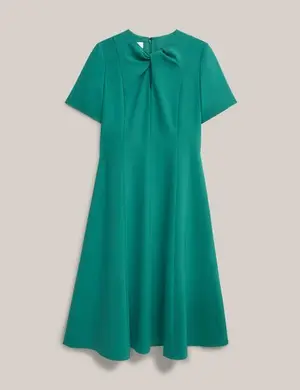 HOBBS LONDON Ariela Twist Detail Midi Dress - Meadowgreen